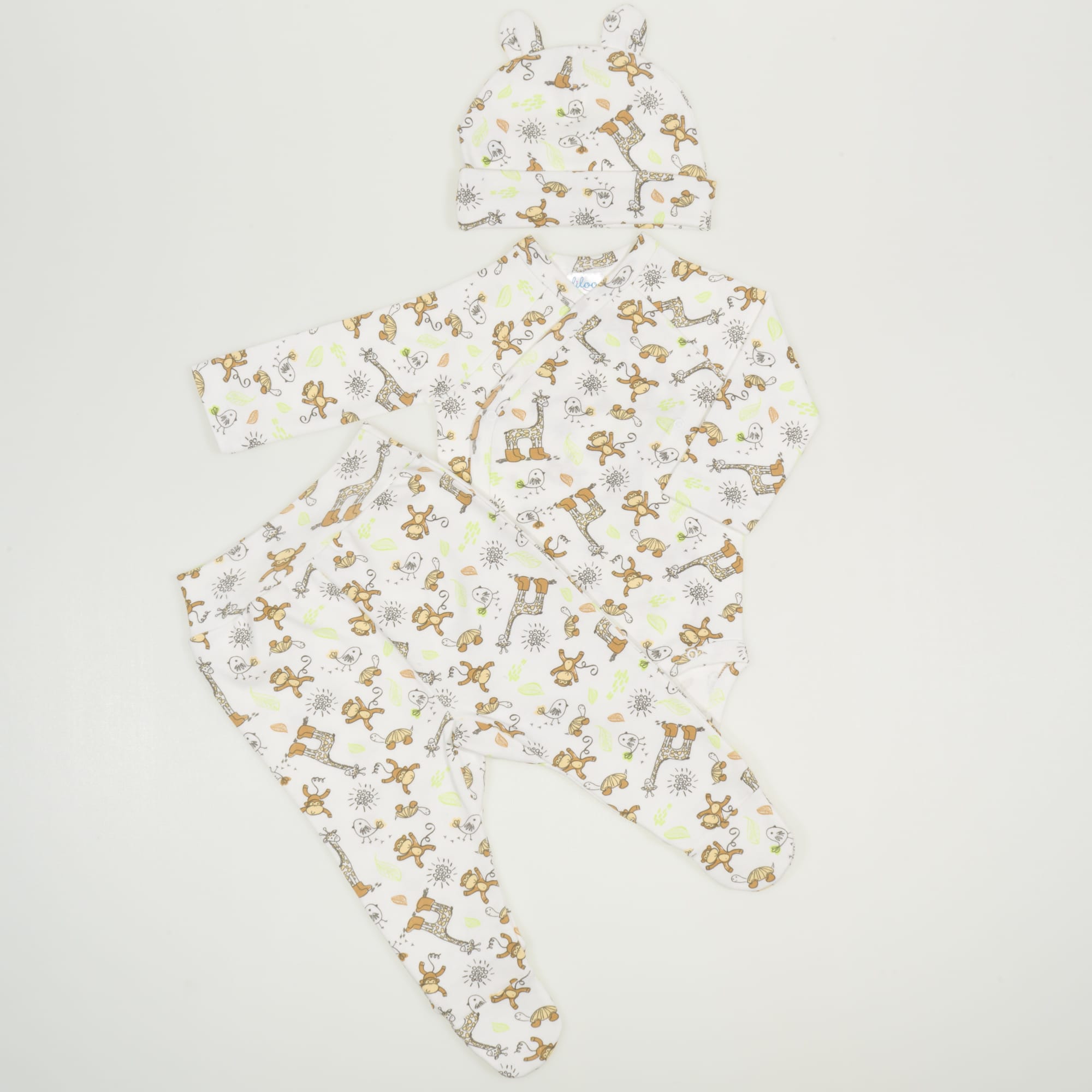 Set bebelusi 3 piese - imprimeu model jungle la 50.99Lei | liloo